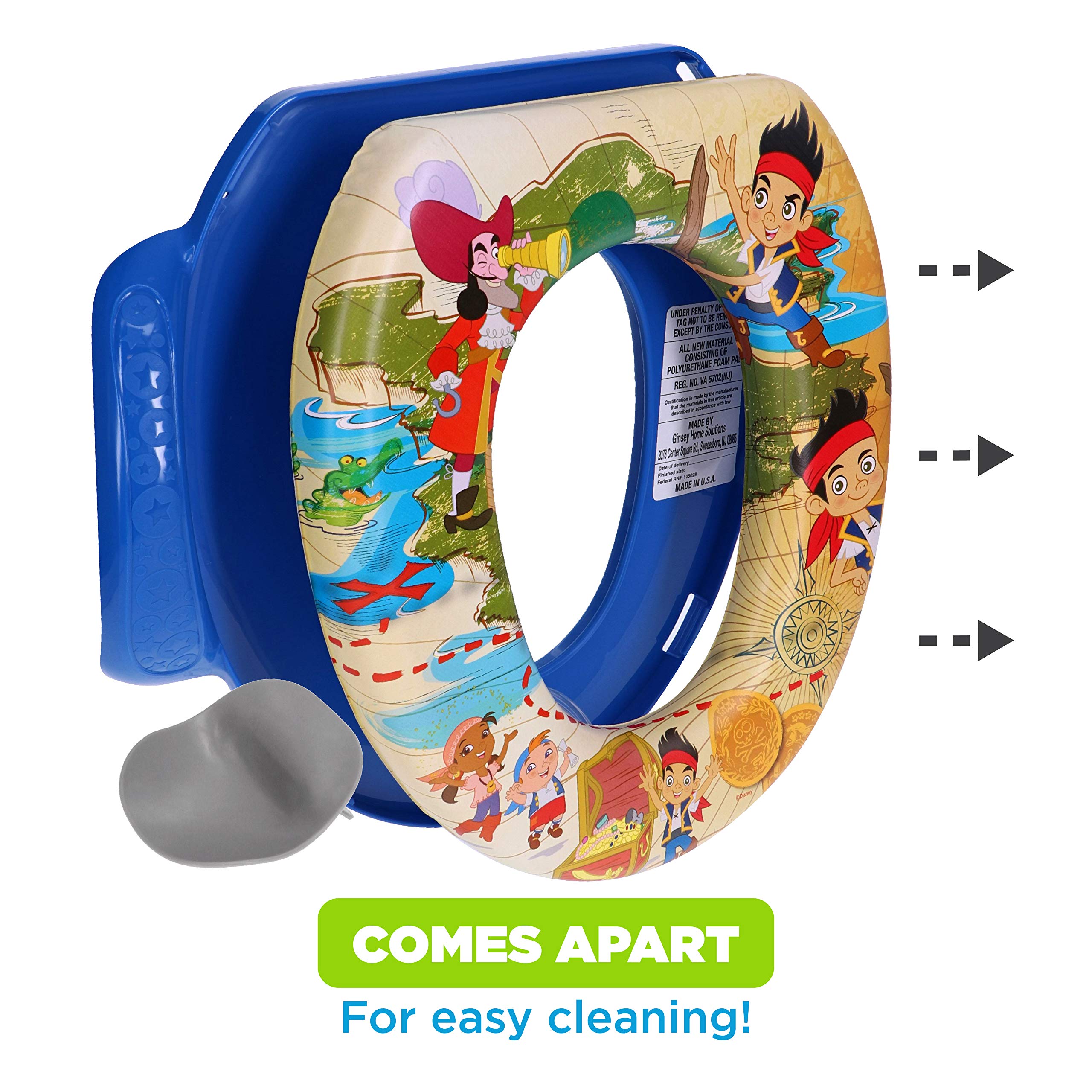 Disney Jake and The Never Land Pirates "Treasure Awaits" Soft Potty, Blue