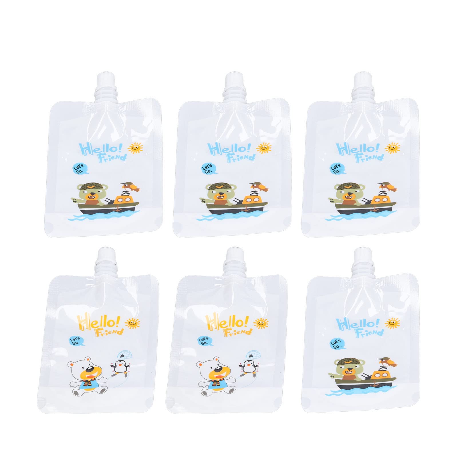 Alomejor Baby Food Pouch Maker Refillable Toddler Squeeze Pouch for Kids Washable Freezer for Kids(Green)