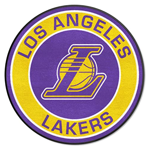 FANMATS 18839 NBA Los Angeles Lakers Roundel Mat, Team Color, 27" Diameter