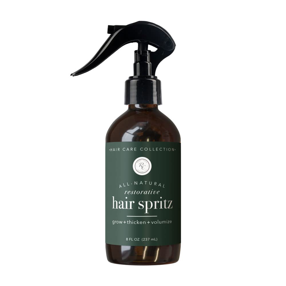 Rowe Casa Organics Hair Growth Spray, Hair Texturizer and Regrowth, Mens Hair Restoration, Rosemary, Cedarwood, Lavender Essential Oil, 8 oz
