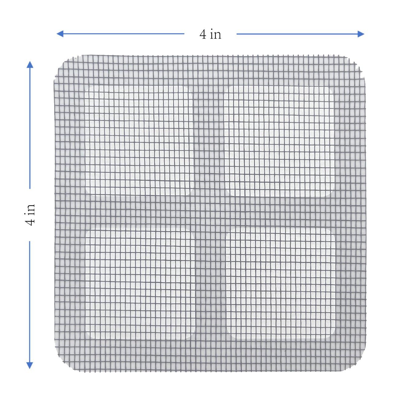 60 Pcs 4" X 4" Disposable Shower Drain Hair Catcher, Bathroom Drain Hair Catcher,Drain Mesh Cover, Drain Mesh Strainer. Suitable for bathrooms, Laundry Rooms, bathtubs, Kitchens, Sinks
