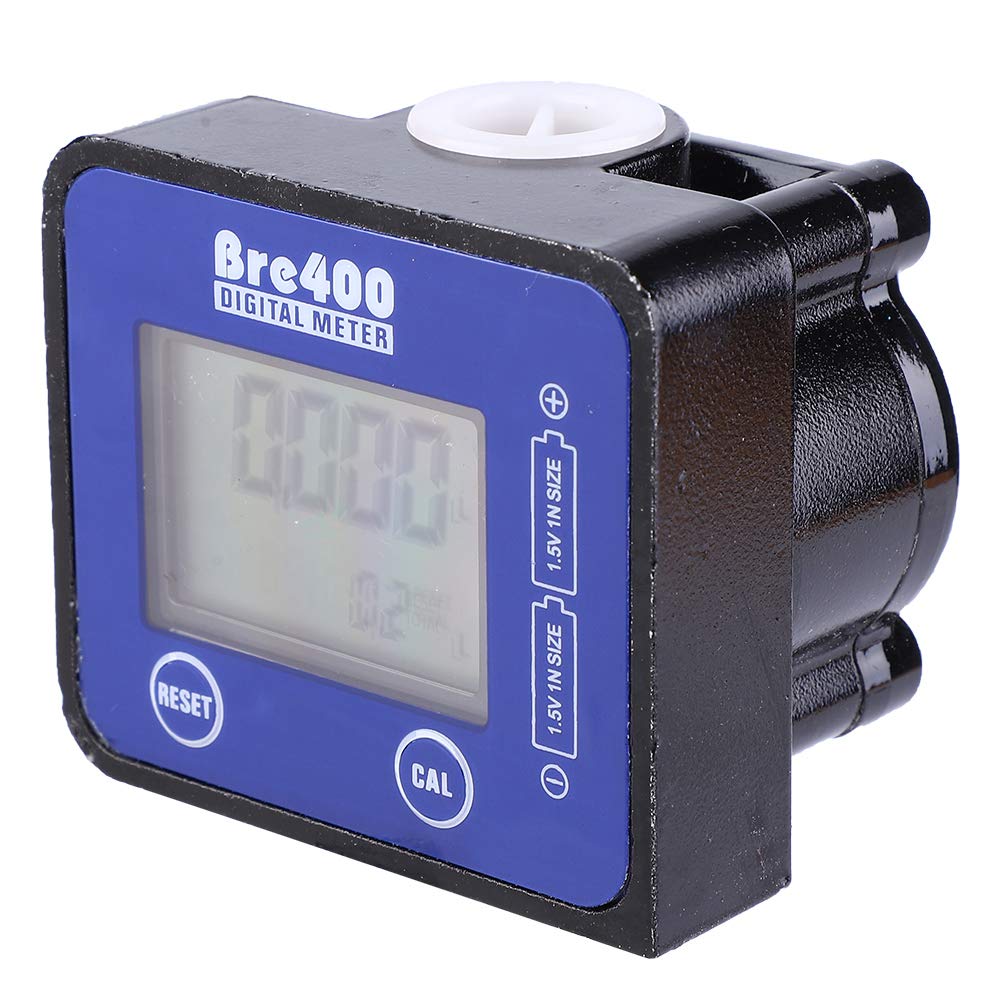 Oumefar 1/2" LCD Display Meter High Accuracy Digital Fuel Flowmeter Aluminum Alloy Pipeline Gauge High Accuracy Meter Aluminum Alloy Meter