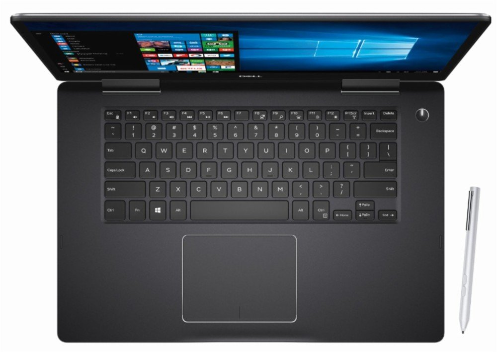 Dell - 2-in-1 15.6" 4K Ultra HD Touch-Screen Laptop - Intel Core i7 - 16GB Memory - NVIDIA GeForce MX130 - 256GB SSD - Abyss Black