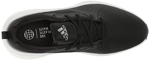 adidas Men's SOLARMOTION Golf Shoe, Core Black/FTWR White/Pulse Lime, 12