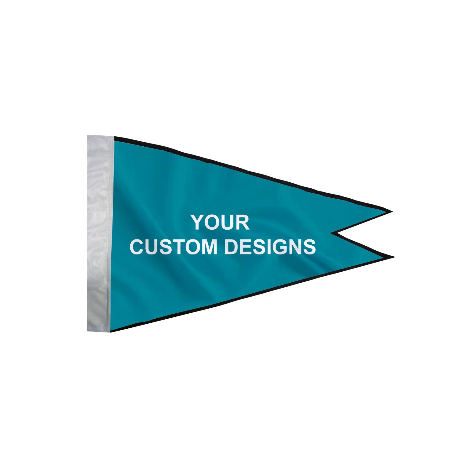 BannerBuzz Custom Printed Burgee Pennat Boat Flag for Events, Festivals - No Hardware Included (3' W X 2' H, Single Side Printing)