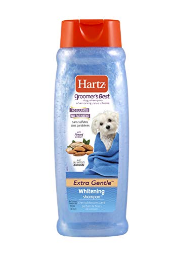 Hartz Groomer's Best Whitening Dog Shampoo, 18 Ounce Bottle