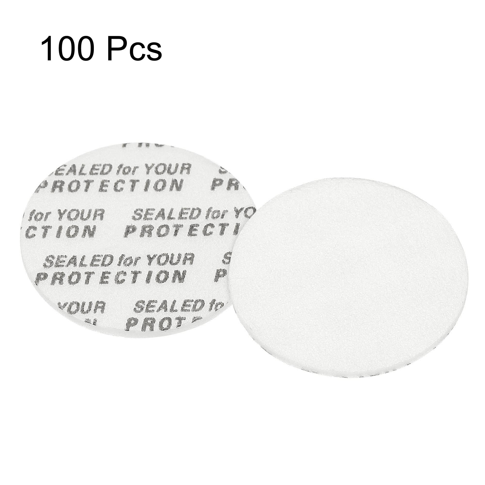 PATIKIL 28mm/1.1" Foam Lid Liner, 100 Pack PS Foam Resistant Tamper Pressure Sensitive Seal for Bottle Cap Liners Seals