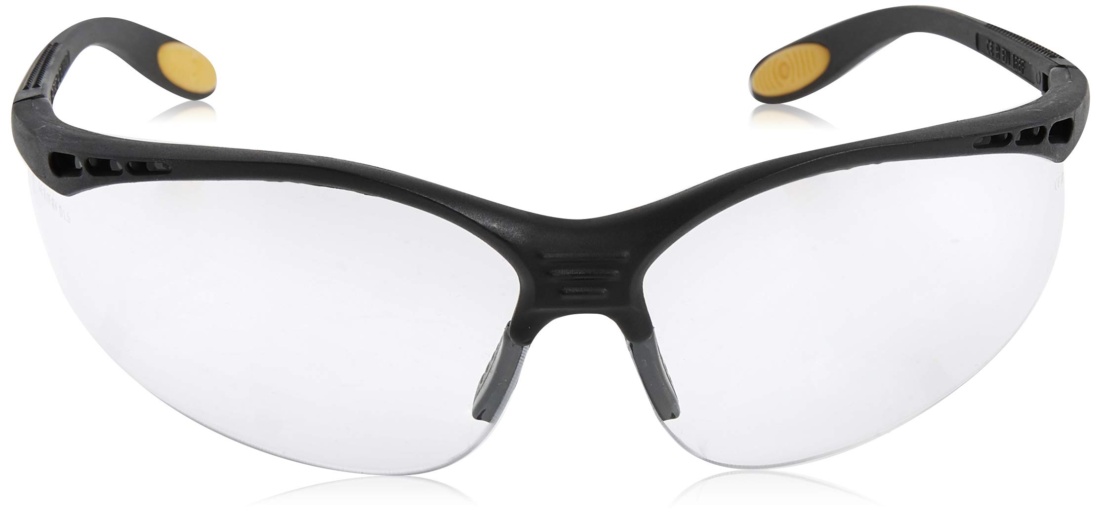 DEWALT DPG59 Reinforcer RX Bifocal Safety Glass - Black Frame/Clear Lens, 1.5 Diopter with protective sleeve