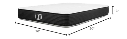 Brooklyn Bedding Plank Firm King Mattress |Two-Sided TitanFlex Firm/Ultra Firm Technology |Cooling Top |10 Year Warranty