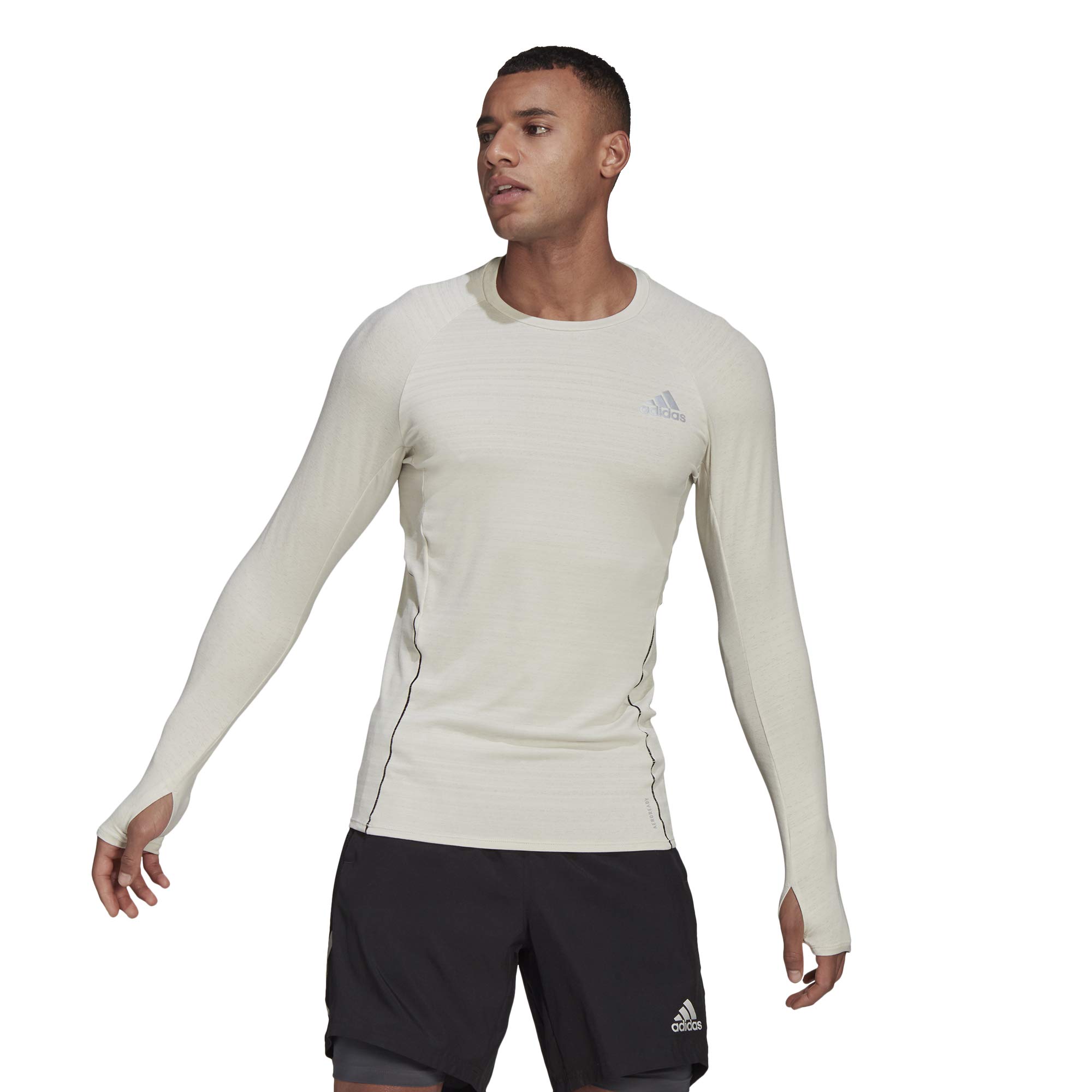 adidas mens Adi Runner Long Sleeve Tee Alumina X-Large