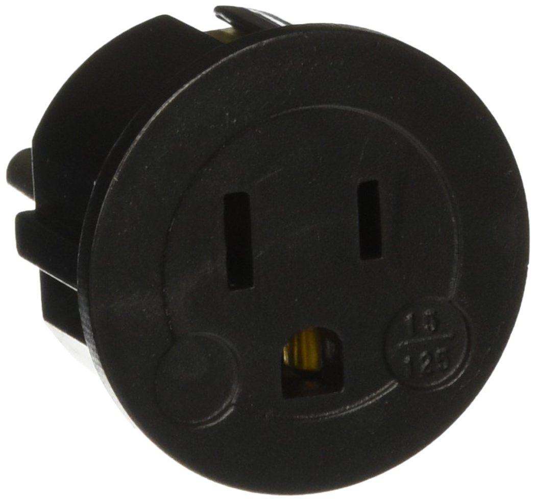 CKITZE BA-4 Grounded European German Schuko Power Plug Adapter Adaptor - American USA to German, France, Russia & more - Excellent Quality , Black or White