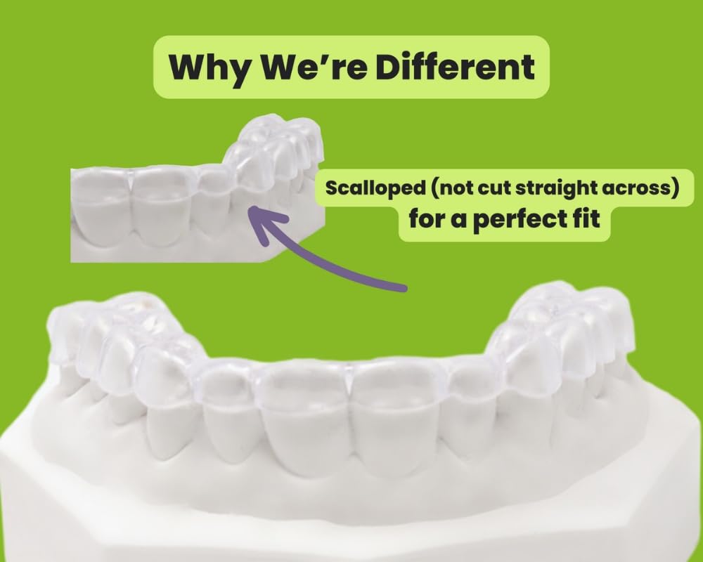 SENTINEL MOUTHGUARDS Custom Night Guard for Lower Teeth | Protects Against Teeth Grinding and Jaw Clenching | Thin, Hard, Non-Flexible, Safest Materials BPA Free | Perfect for Daytime Use