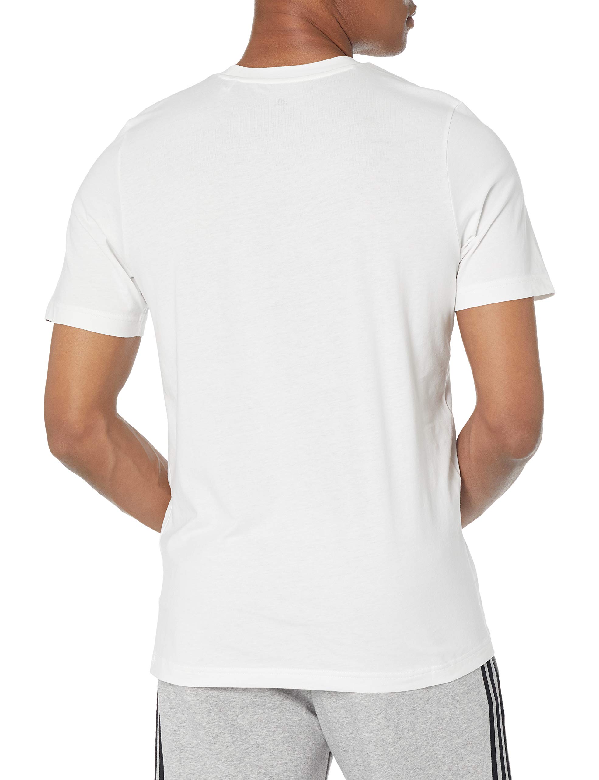 adidas mens CRTN Logo Tee White Small