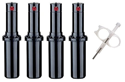 HUNTER PGP-adj Rotor Sprinkler Heads - 4 Pack - Includes Adjustment Tool