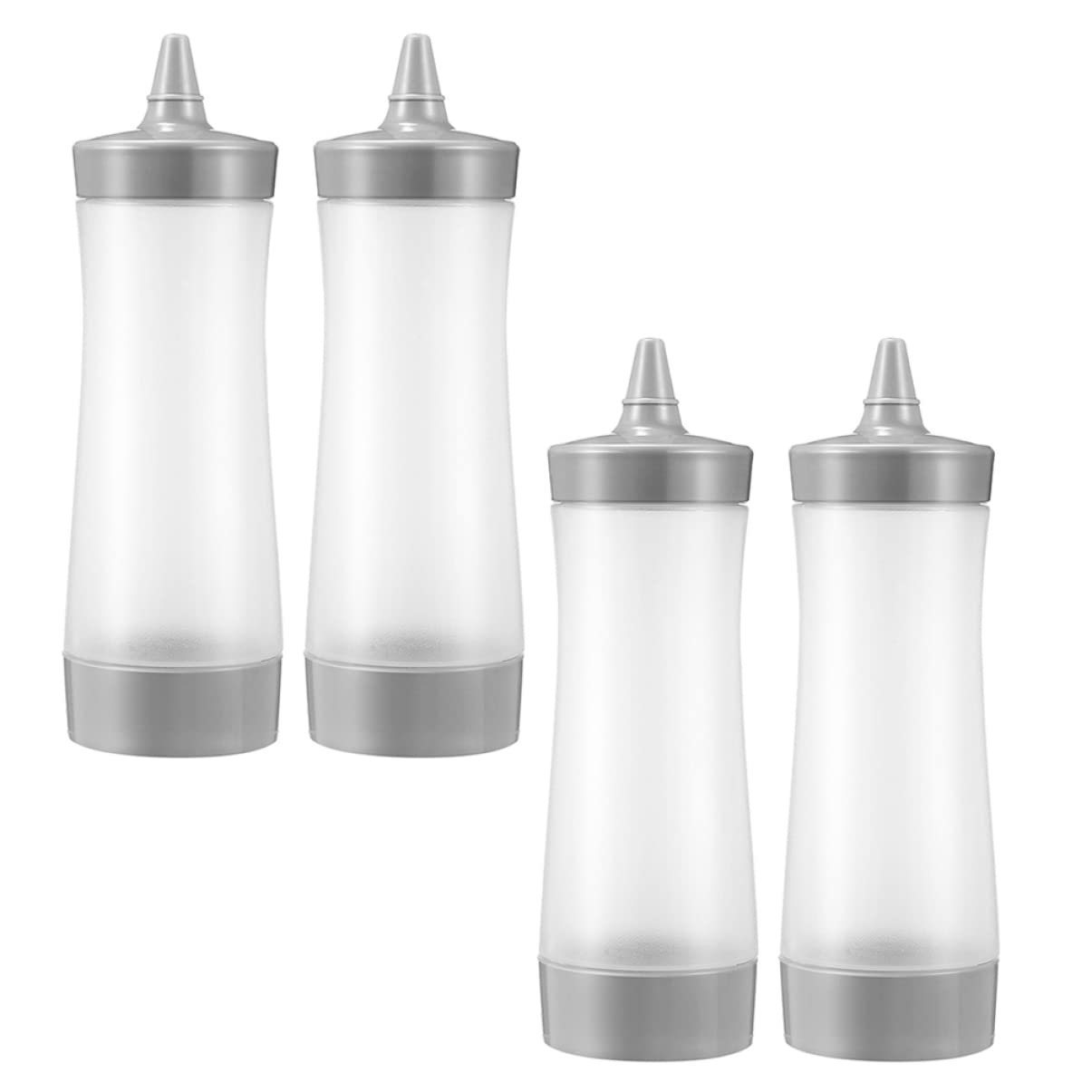 8 Pcs Squeeze Bottle Dressing Bottles Hair Dye Bottle Squeezy Sauce Bottle Hot Sauce Bottle Cookie Containers with Lids Salad Bottle Squeeze Honey Bottle Ketchup Mustard Plastic