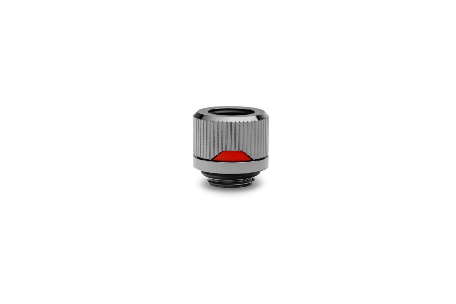 EKWB EK-Quantum Torque HDC-12 Compression Fitting for EKWB Rigid Tubing, 12mm OD, Black Nickel, 4-pack