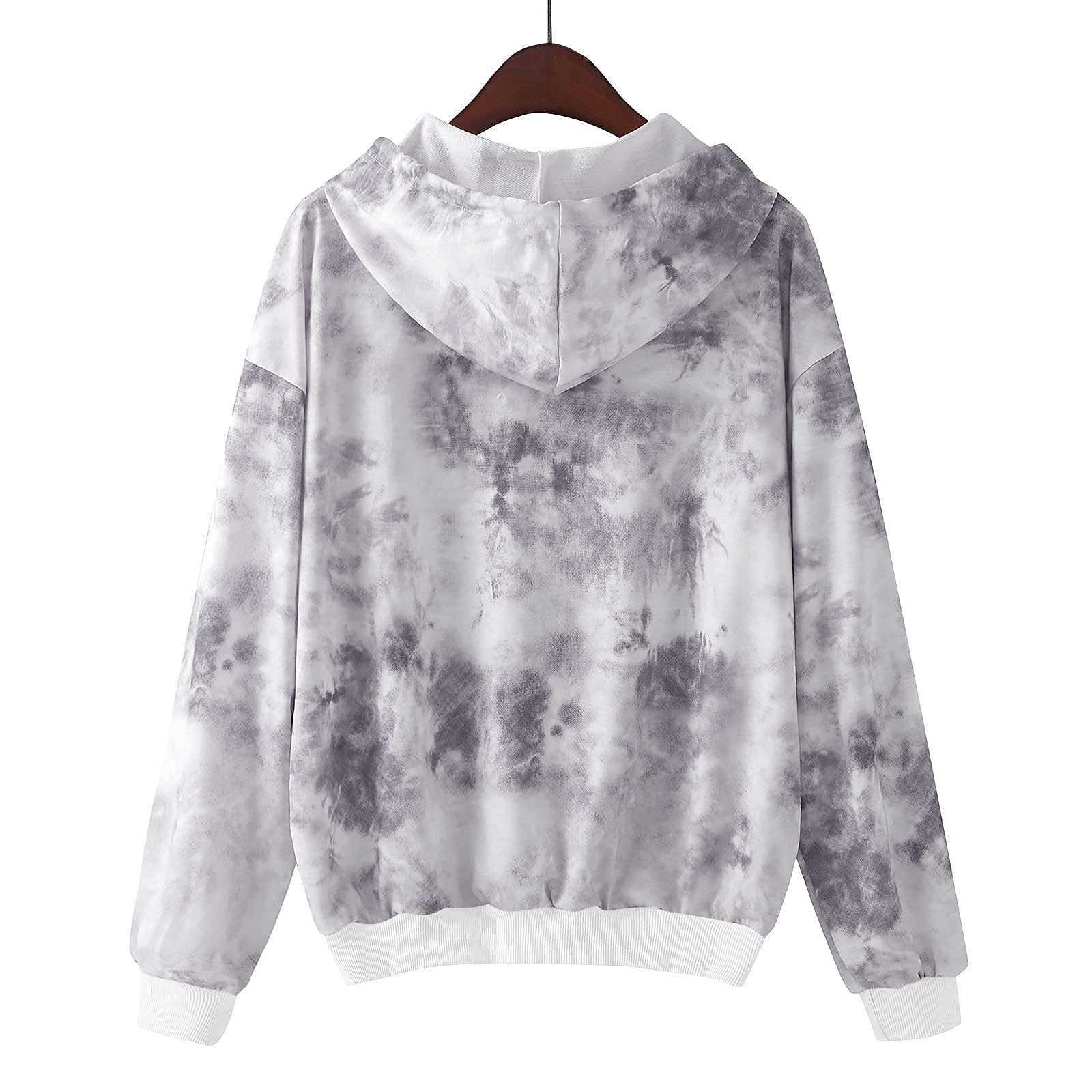 CLD Women Teen Girls Cat Hoodie Sweatshirt Sweater Coats Cute Ear Sleeping Printed Pullover Long Sleeve, A-gray, Small