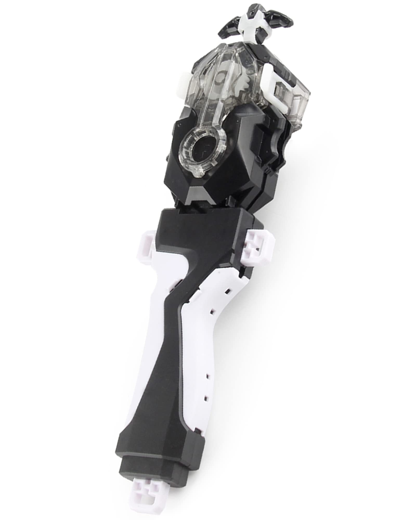 Bey Battling Tops Burst Launcher and Grip, Custom Bay Blade Launcher LR Left Right Spin DB Layer System Compatible with All Bey Burst Series (White)