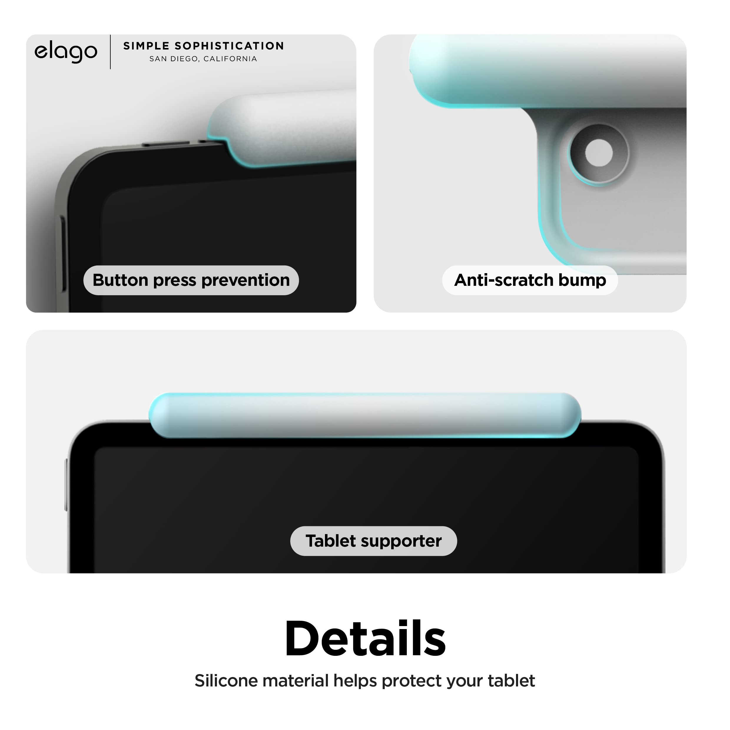 elago Home Hub Mount [White] - [iPad Wall Mount][Homekit Mount][Easy Installation][Scratch-Free][Cable Management Included] - for Mini, Air, Pro