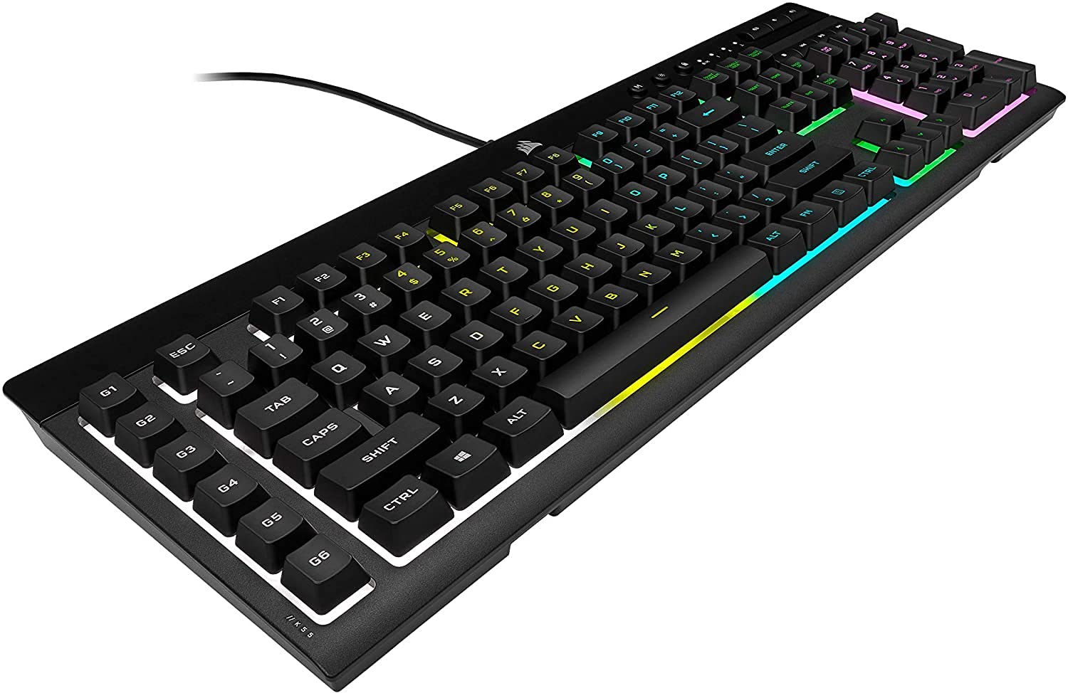 Corsair K55 RGB PRO Wired Gaming Keyboard (Renewed)