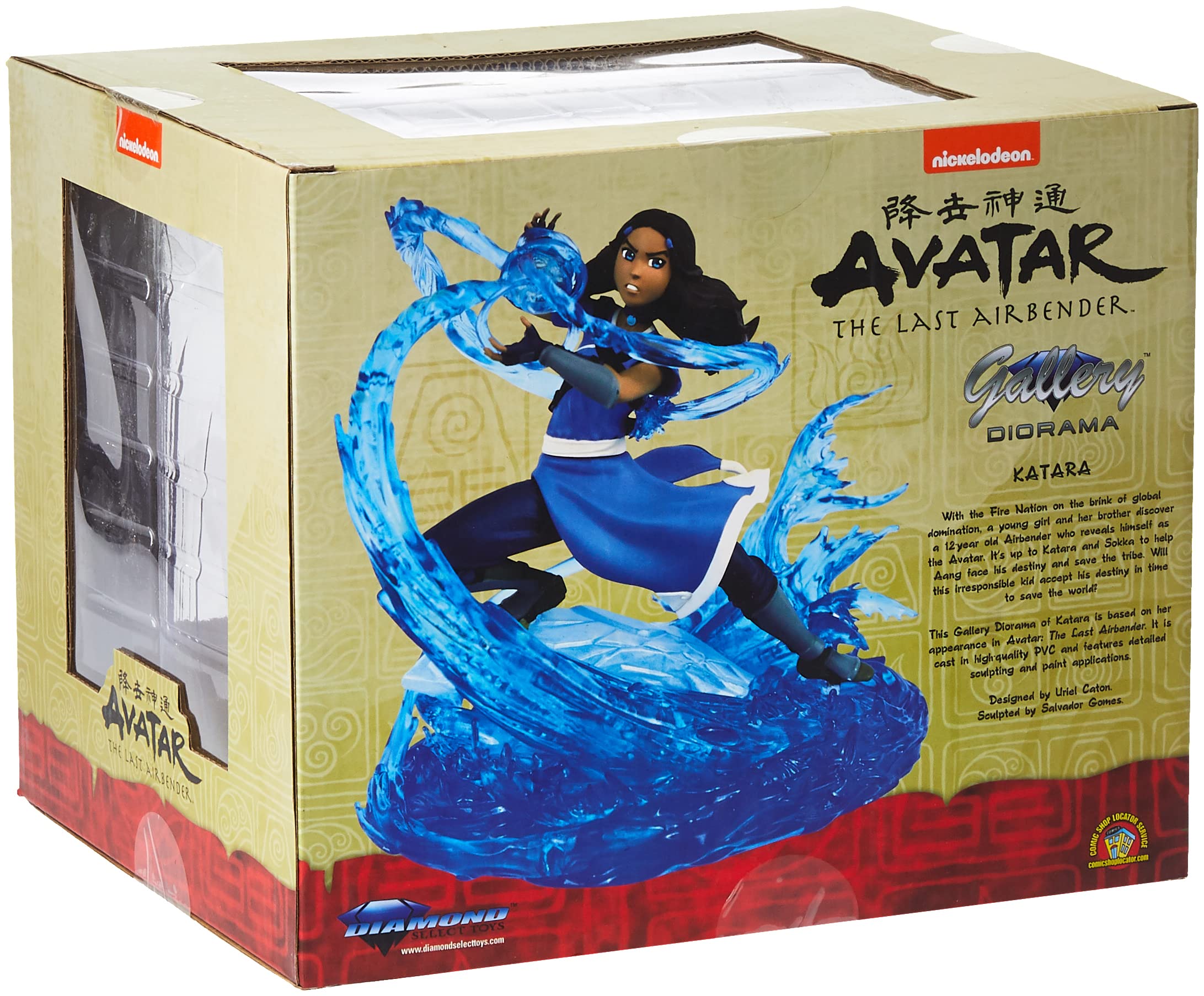 DIAMOND SELECT TOYS Avatar Gallery: Katara PVC Figure, 9 inches , Blue