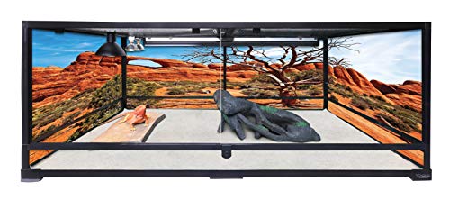 Reptile Habitat Background; Arch with Tree, for 48Lx24Wx24H Terrarium, 3-Sided Wraparound