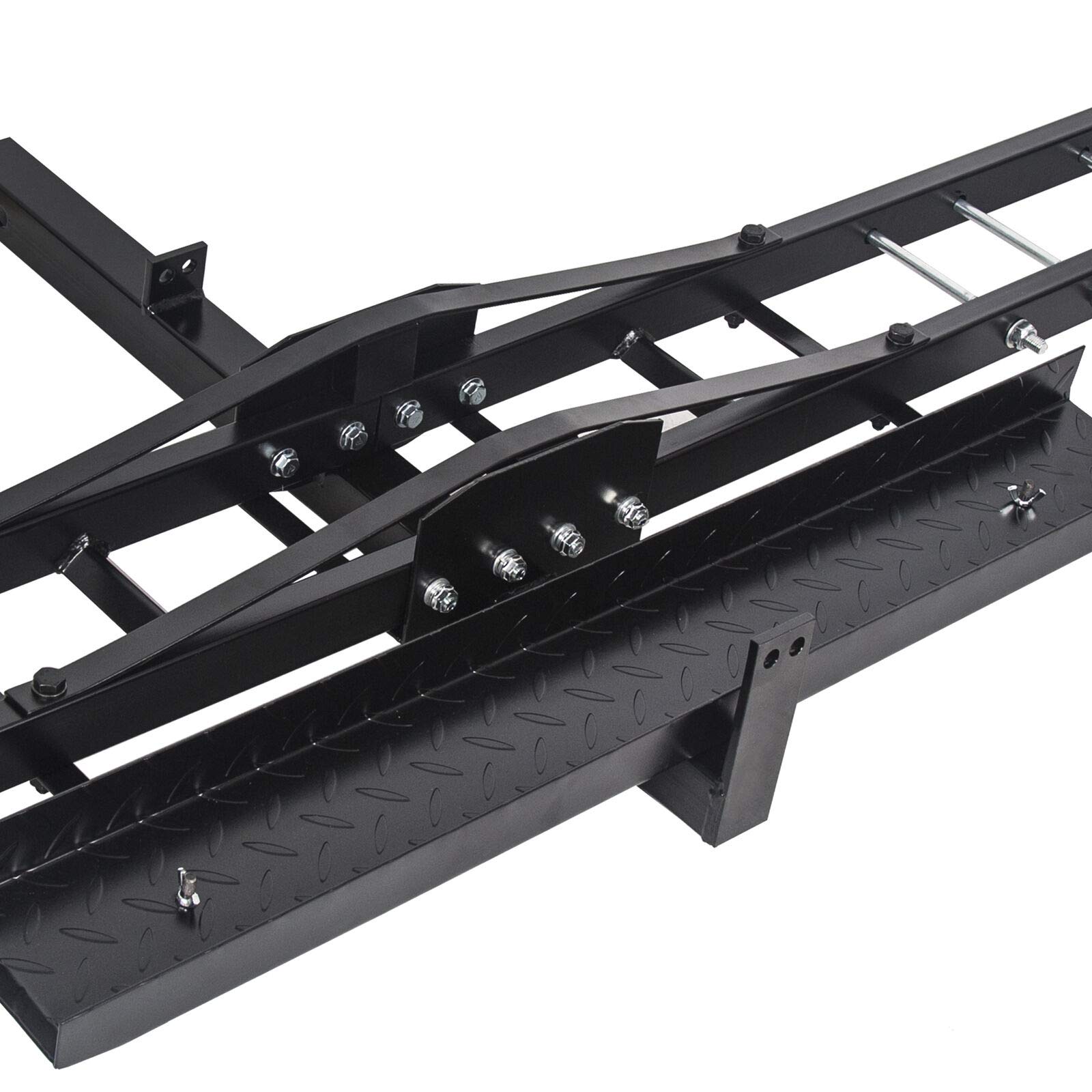 500lb Motorcycle Carrier Trailer Hitch Mount Scooter Hauler Dirt Bike Rack Ramp