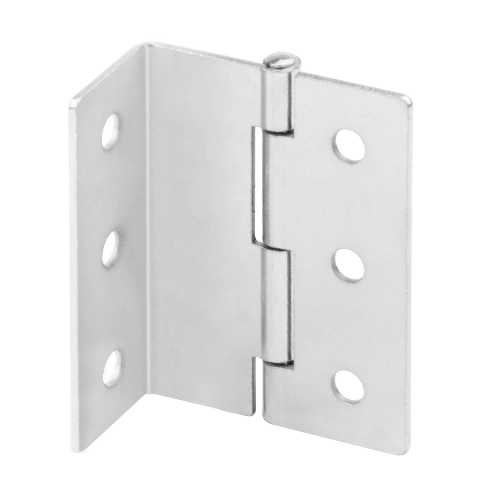 6 Pcs 3" Half-Surface Hinges Chest Hinges,Offset Door Hinges 1.8 mm Thickness Steel Shutter Hinges Semi-Concealed Three Fold Retro Hinges for Cabinet,Piano,Furniture, Max Load 66 lb