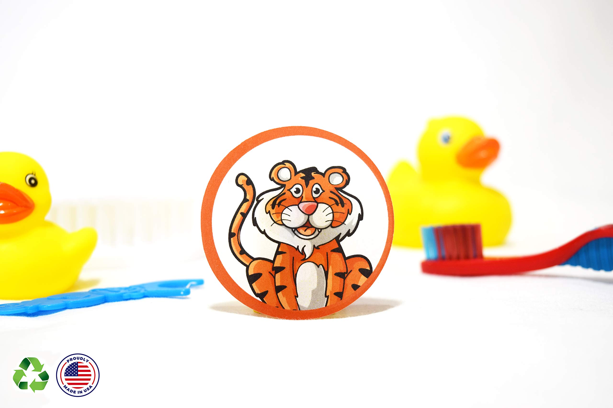75 Pack Toilet Targets for Boys, Potty Training Flushable Animal Target, 2 X 2 Inch Paper Tinkle Targets for Boys, 100% Biodegradable and Sewage Safe Pee Targets for Boys Training