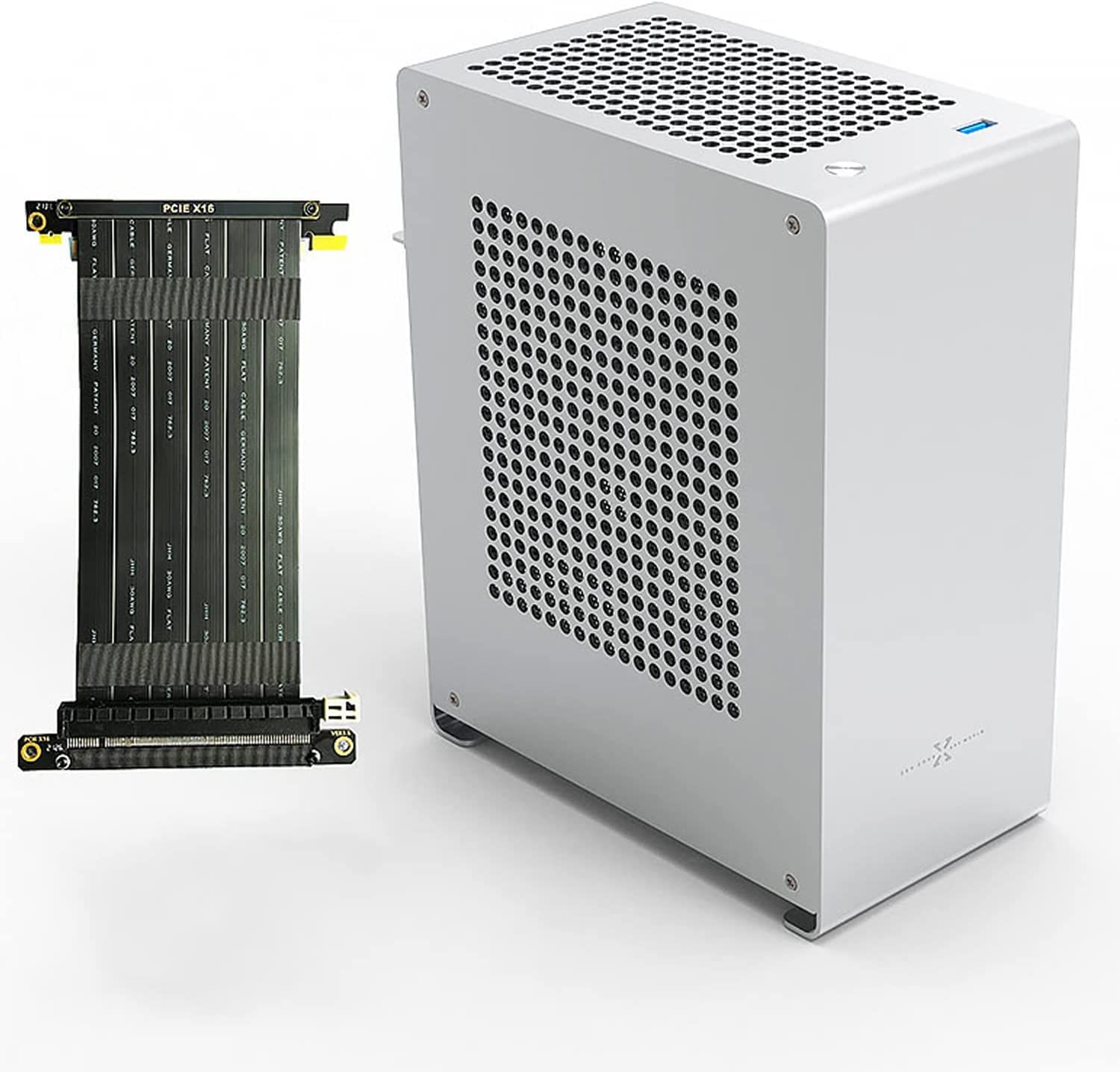 A1P Mini ITX Case Desktop PC Case(A1 Upgrade Version) Micro Slim Portable 2023 Small Backpack Aluminum Alloy Chassis DIY Installation for Gaming and Home Use