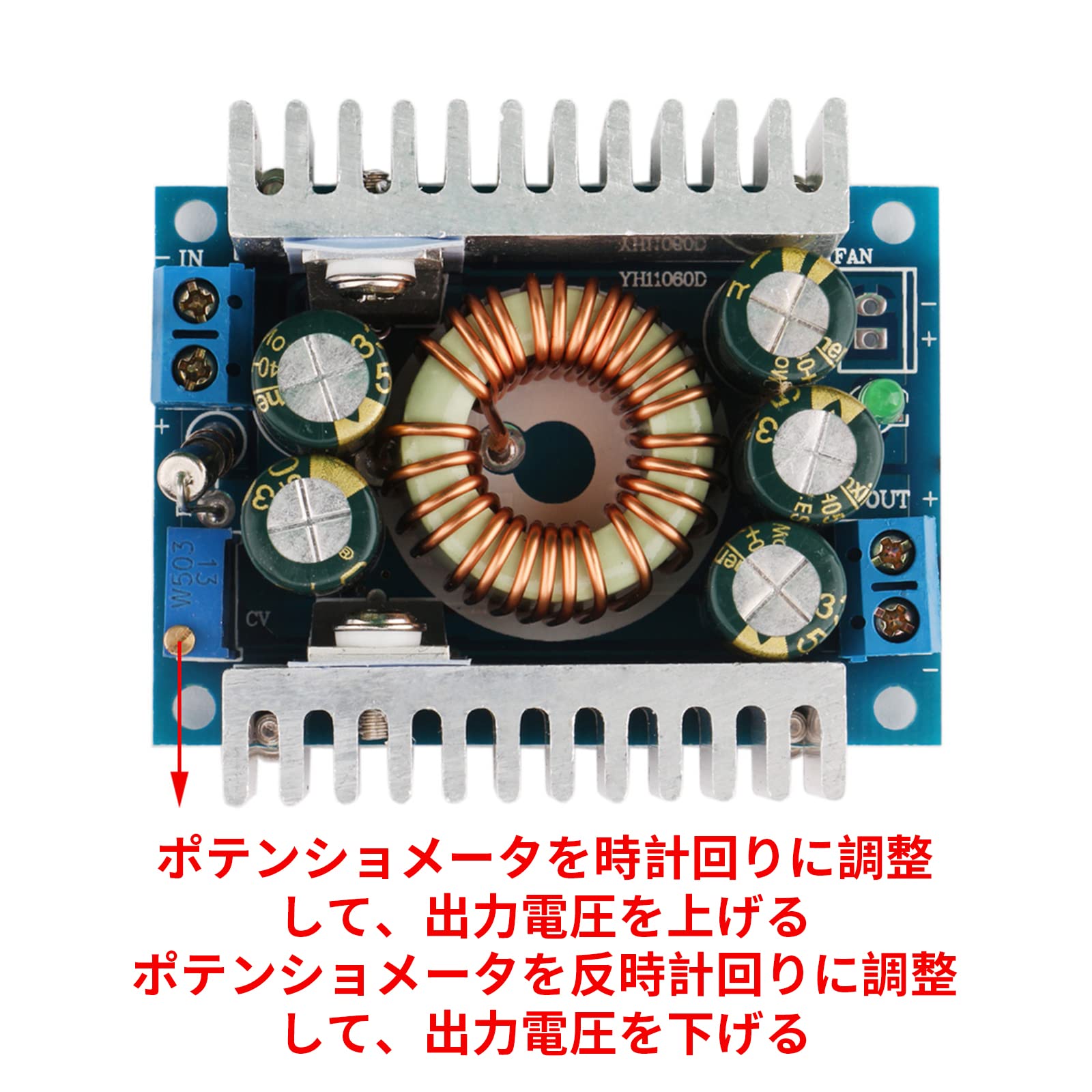 DROK DCDC Buck Converter, DC 5-40V to 1.2-36V Power Supply Step Down Voltage Regulator 36V 30V 24V 12V 5V 3.3V 8A 100W Adjustable Volt Reducer Module