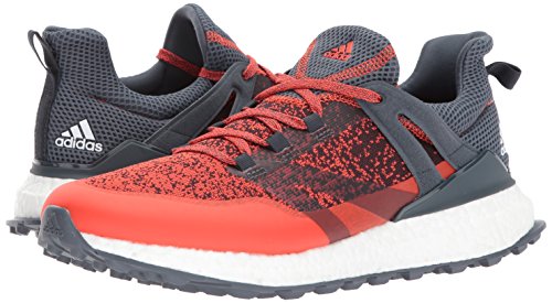 adidas mens Crossknit Boost Golf Shoe, Blaze Orange Bold Onix/Bold Onix, 9.5 US