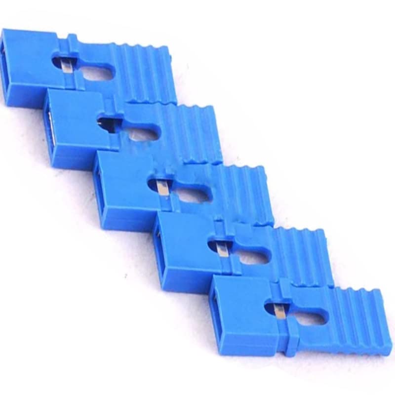 AIMPGSTL 50Pcs 2.54mm Pin Header Jumper Cap Lengthened Short Circuit Connection Cap Mini Micro Jumper Bridge Plug, Circuit Board Jumper Cap Shunts Short Circuit Cap for Arduino