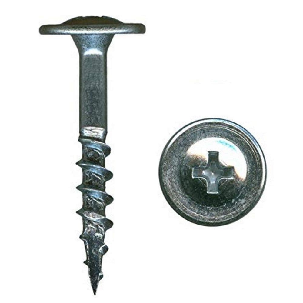 Drawer Front Adjusting Screws - Round Washer Head - Philips Drive - #8 x 1.25" - Zinc Plated - Box of 100