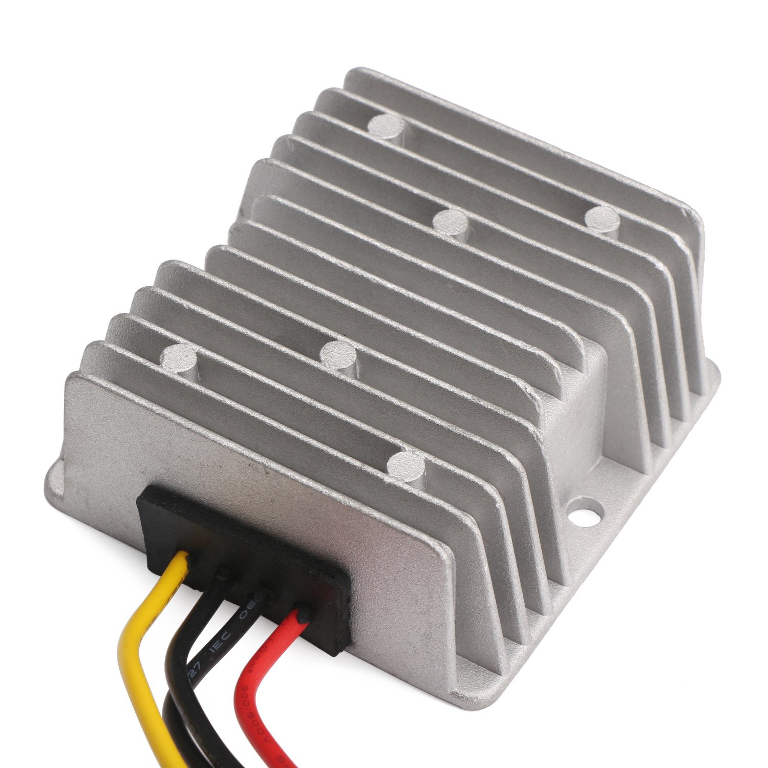 DROK® Waterproof DC Synchronous Boost Converter Regulator DC-DC 9-20V 12V to 24V 5A/120W Step-up Power Supply Circuit Module Adapter with Aluminum Shell for Electric Motors, Speakers,etc