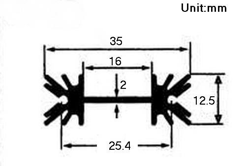 Electronics-Salon 4X TO-220 Heatsink, Small Power Aluminum Heat-Sink, SKU: HS-001-4