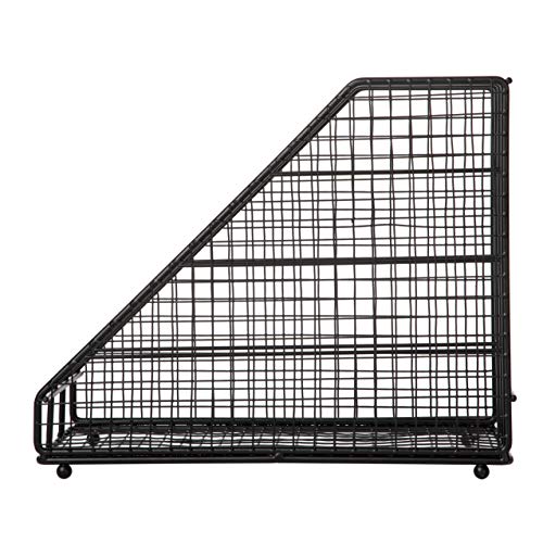 Home Zone Living Desk Document File Tray Organizer | Sort Workspace Office Supplies, Paper and Notebooks | Vertical Sorter (Black),File Sorter,3-Tier Vertical (Slim),CAD1048U