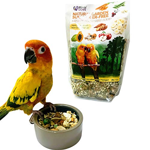 Birds LOVE All Natural Garden Blend Bird Food for Conures - Sunflower Free 2lb