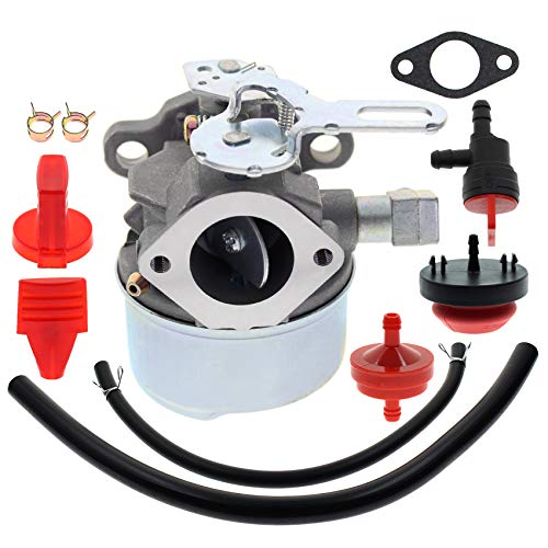 AUTOKAY 640084B Carburetor Carb with Mounting Gasket Fuel Line Primer Blub Clamps for Tecumseh 632107 632107A 640084A 640084 Toro 521 Snow Blower HSSK40 HSSK50 HS50 Small Engine Mower Generator