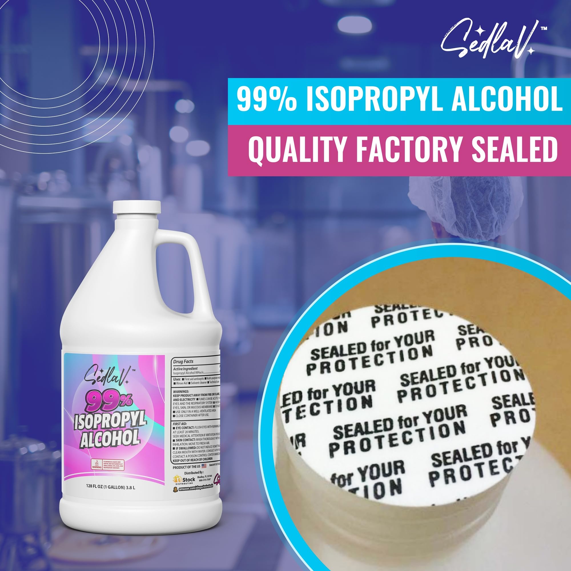 99% Isopropyl Alcohol 1 Gallon Rubbing Alcohol Isopropyl 99 Percent Technical Use Can be Diluted 2 Gallons of Isopropyl Alcohol 99%
