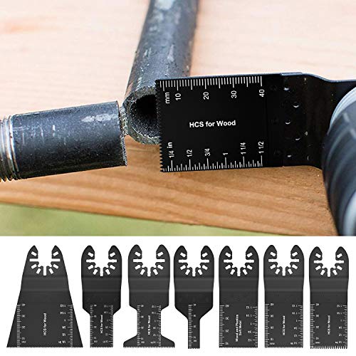 66pcs Oscillating Tool Blades, Oscillating Multitool Saw Blades Accessories Kit for Fein Multimaster, Bosch, Makita, Milwaukee, Rockwell, Ryobi, Craftsman, Ridgid