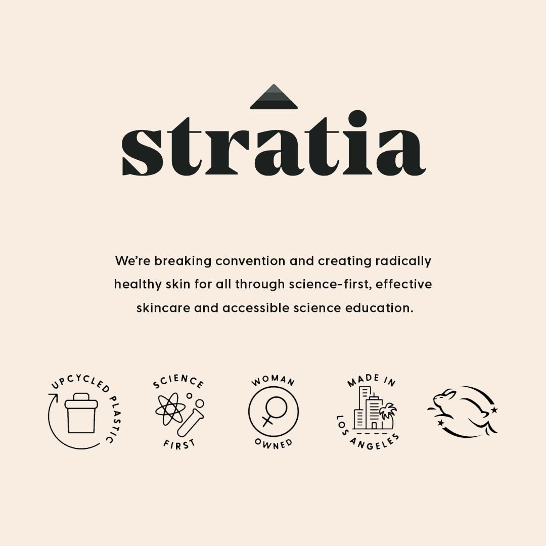 Stratia C+C Serum, 15% Vitamin C with 10% L-ascorbic Acid, Non-Irritating, Water-Free Formula, Anti-Aging, Benefits, 1 Fl Oz