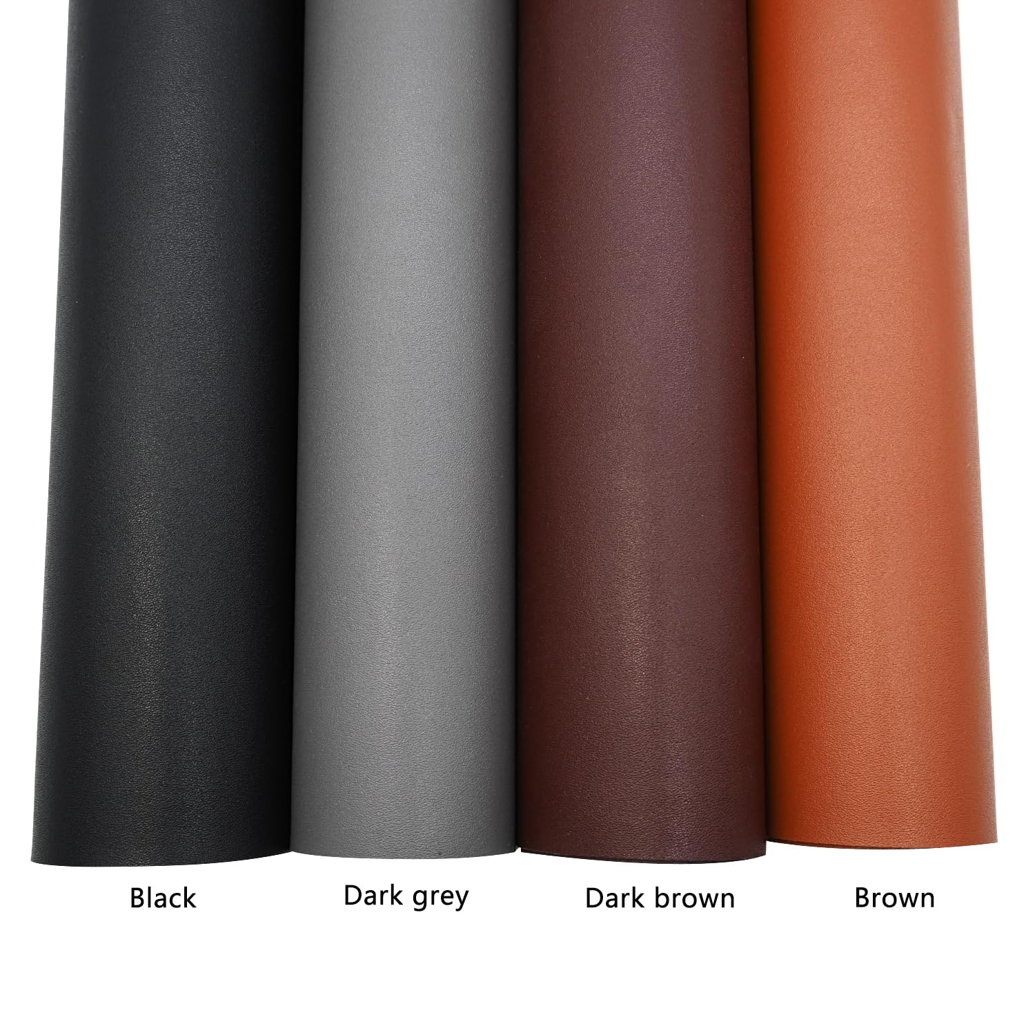 79"x 54"(200cm x 140cm) Faux Leather|Soft Smooth Surface Solid Faux Leather Fabric|1mm Thick Water Proof PU Nappa Leather Fabric for Furniture Decoration, DIY Crafts, Sewing, Etc.(Brown)