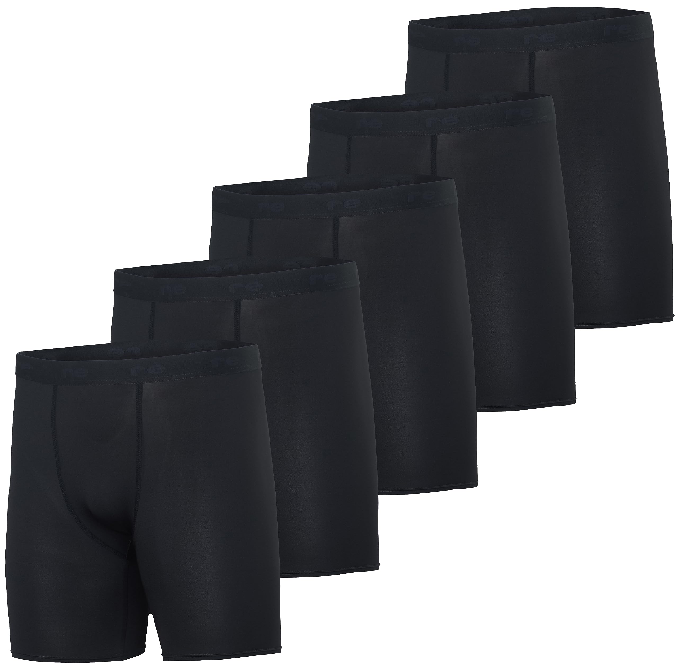 5 Pack: Mens Compression Short Biker Shorts for Men Cool Spandex Sports Basketball Workout Gym Yoga Base Layer Tight Skins Active Athletic Running Underwear Briefs Quick Dry Dri Fit, Set 1 - Medium