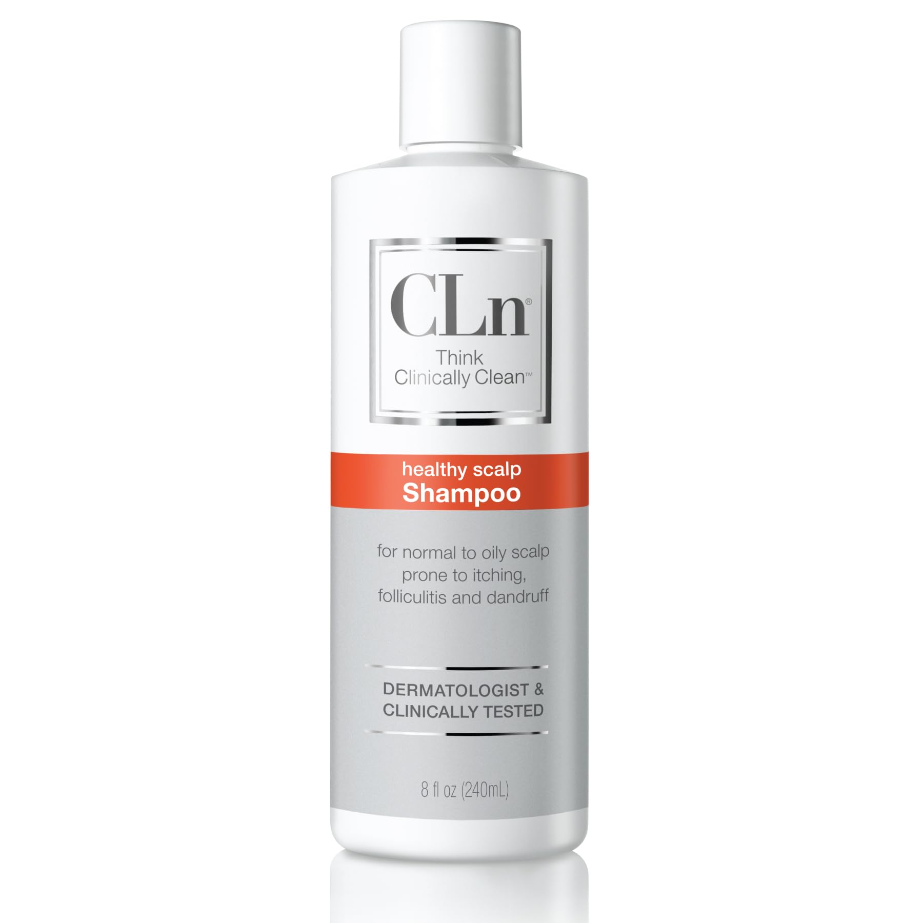CLnÂŽ Shampoo - Clarifying Formula with Salicylic Acid, For Normal to Oily Scalp Prone to Folliculitis, Dandruff, Itchy & Flaky Scalp, Fragrance-Free & Paraben-Free, 8 fl. oz.