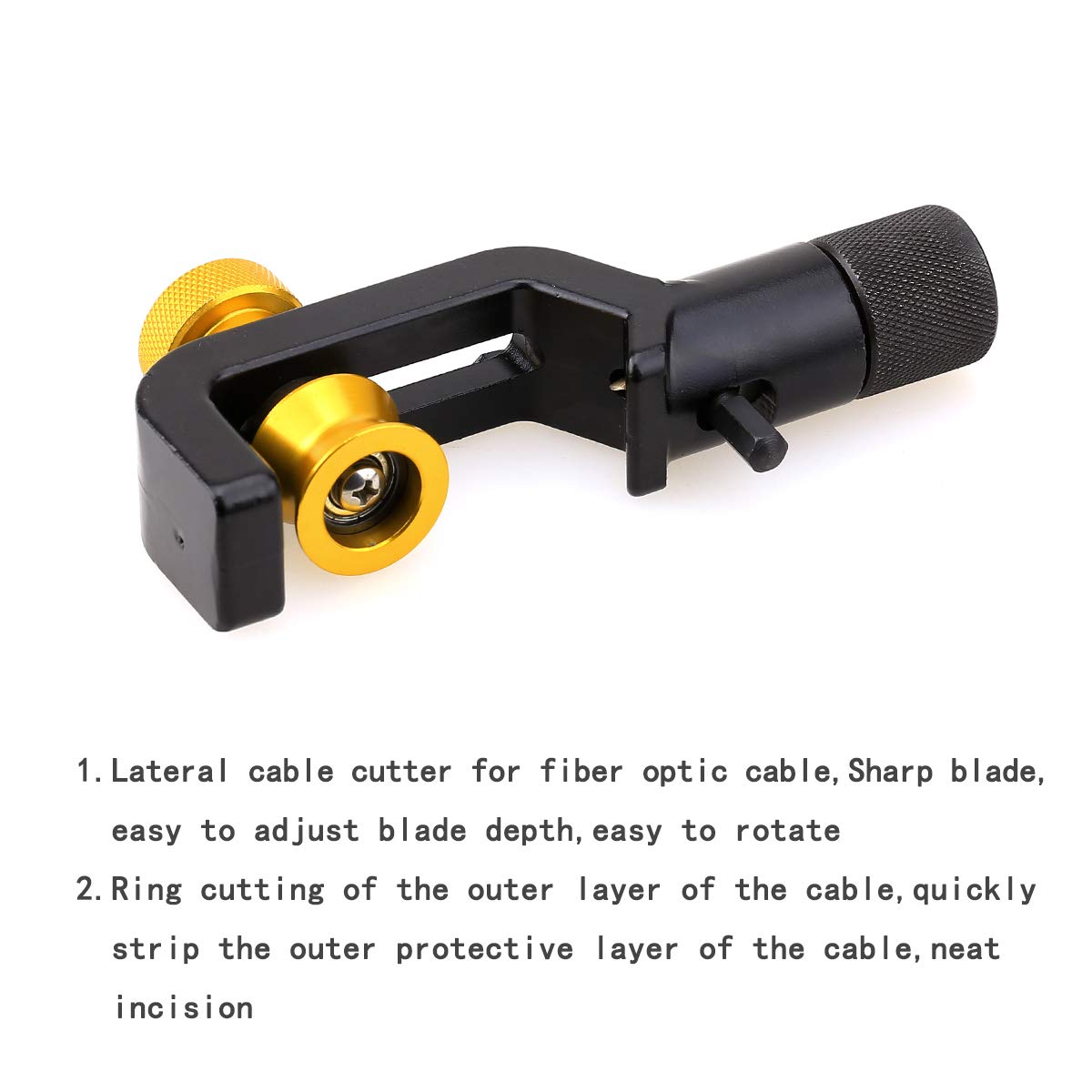 4-10、8-28.6 、8-28.6(Double head) Transverse armoured cable stripping Fiber optic cable stripper FTTH Armored Fiber Cable KELUSHI (Golden 8-28.6)