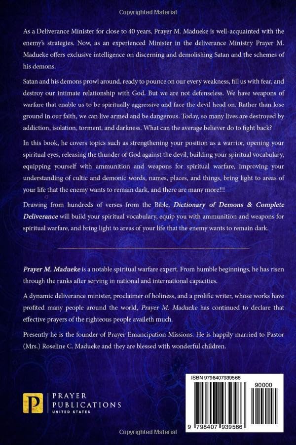 Dictionary of Demons & Complete Deliverance: Don’t Give the Enemy a Seat at Your Table, Powerful Spiritual Warfare Strategies for Effective ... Breaking Demonic Curses, Cast Out Demons)