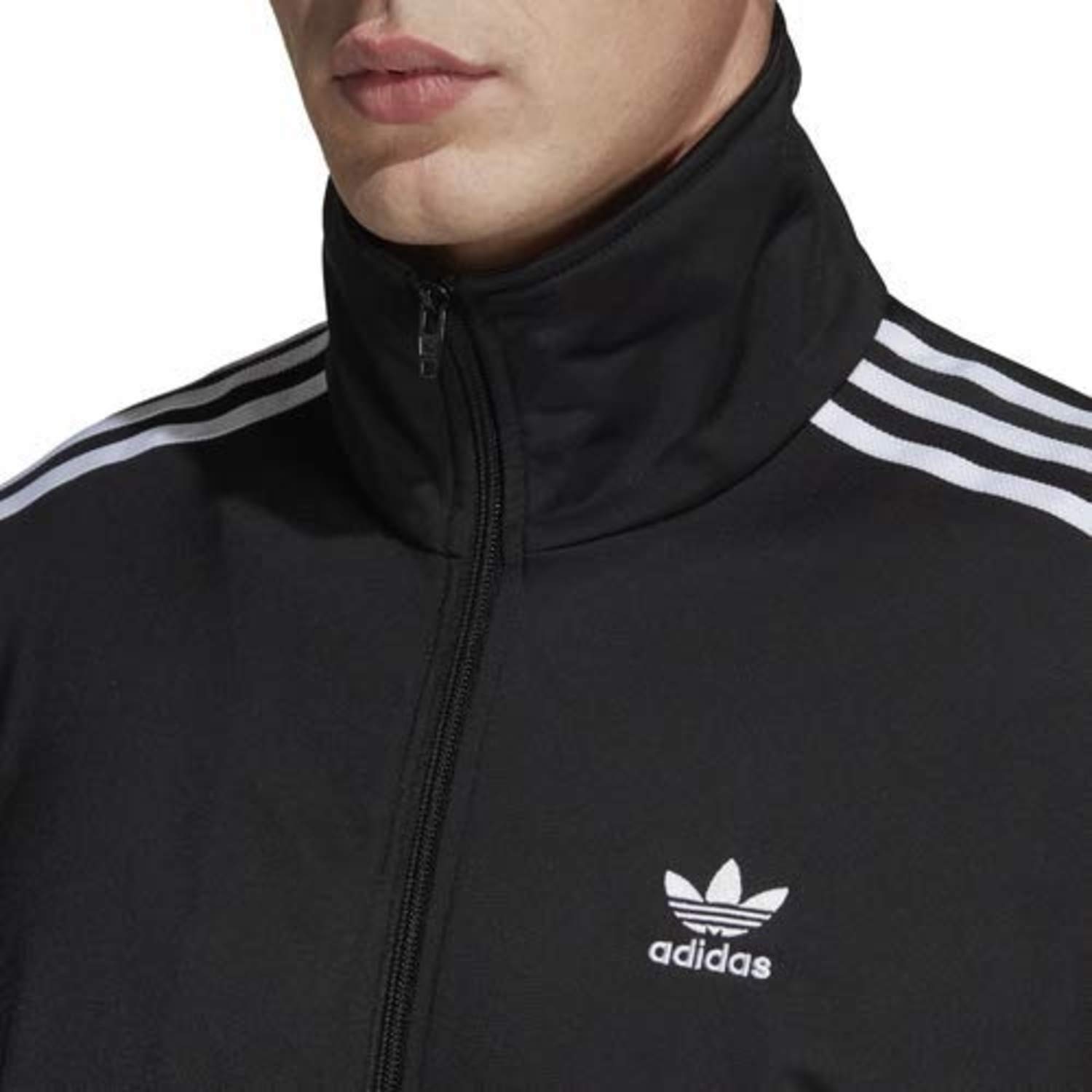 adidas Originals Men's Firebird Track Top, Black, M