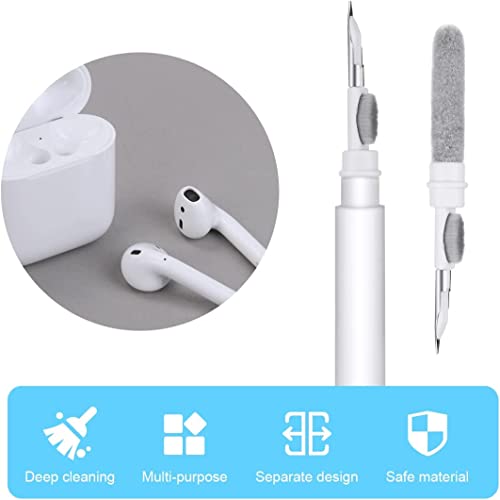 AOMIG Bluetooth Earbuds Cleaning Pen, 3 in 1 Multifunction Cleaner Kit with Soft Brush for Wireless Earphones Bluetooth Headphones Charging Box Accessories, Computer, Keyboard, Camera
