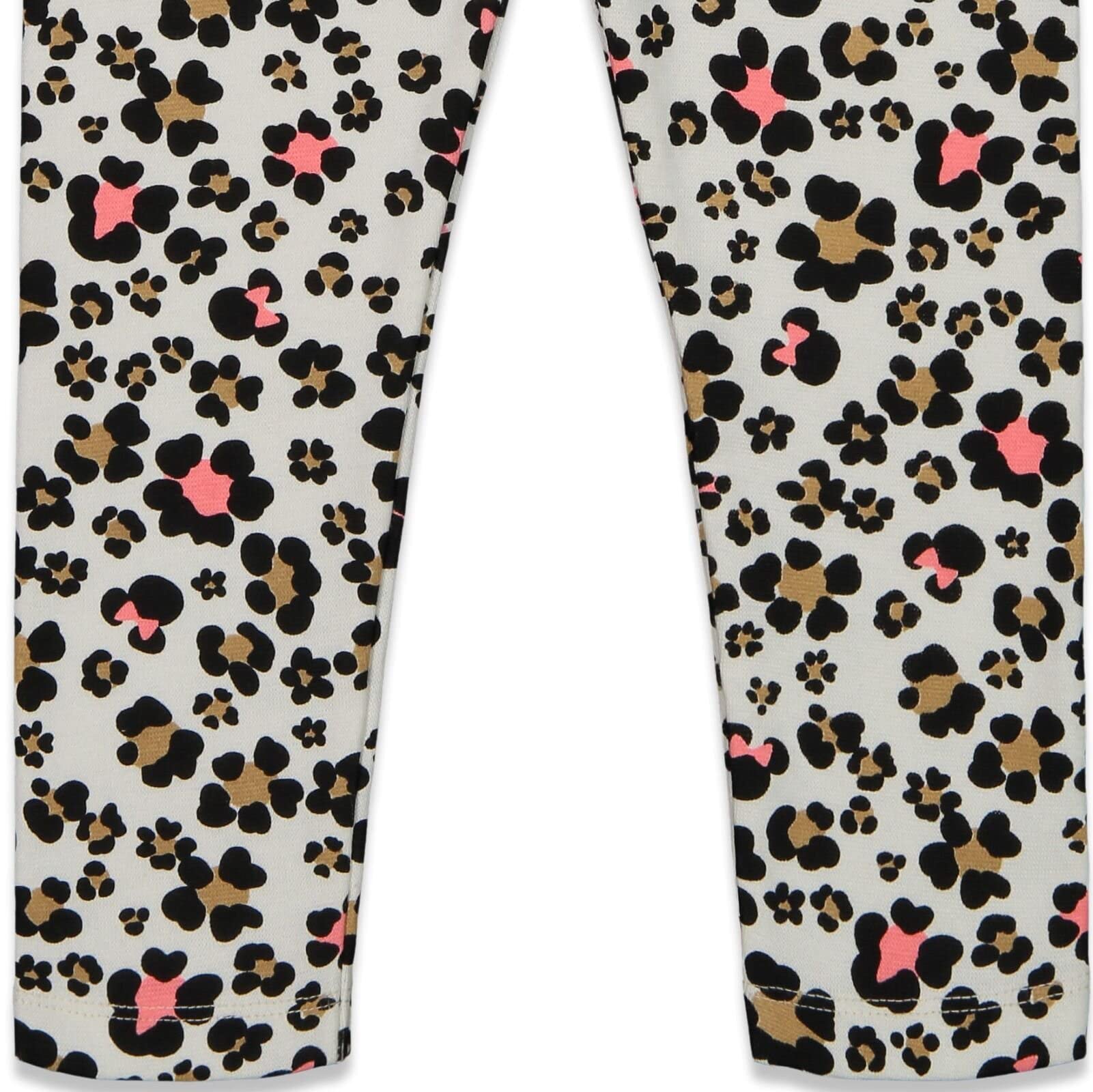 Disney Minnie Mouse Toddler Girls T-Shirt and Leggings Outfit Set Dark Pink 3T